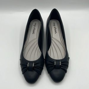 easy street | Shoes | Easy Street Womens Navy Eloise Block Heel Pumps ...